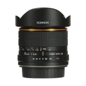 Rokinon FE8M-N 8mm F3.5 Fisheye Fixed Lens for Nikon (Black)