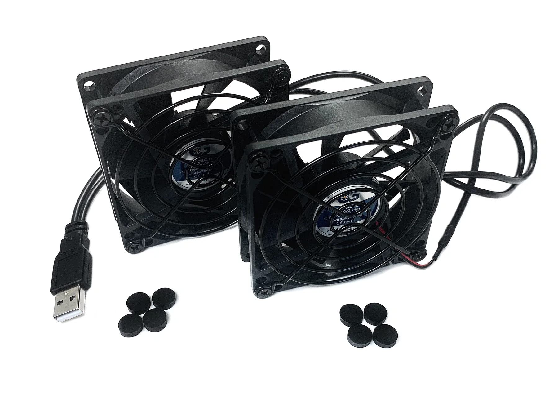 Coolerguys Dual 80mm USB Cooling Fans