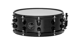 mapex mpbc4550bmb mpx series 14" x 5.5" birch snare drum - transparent black finish