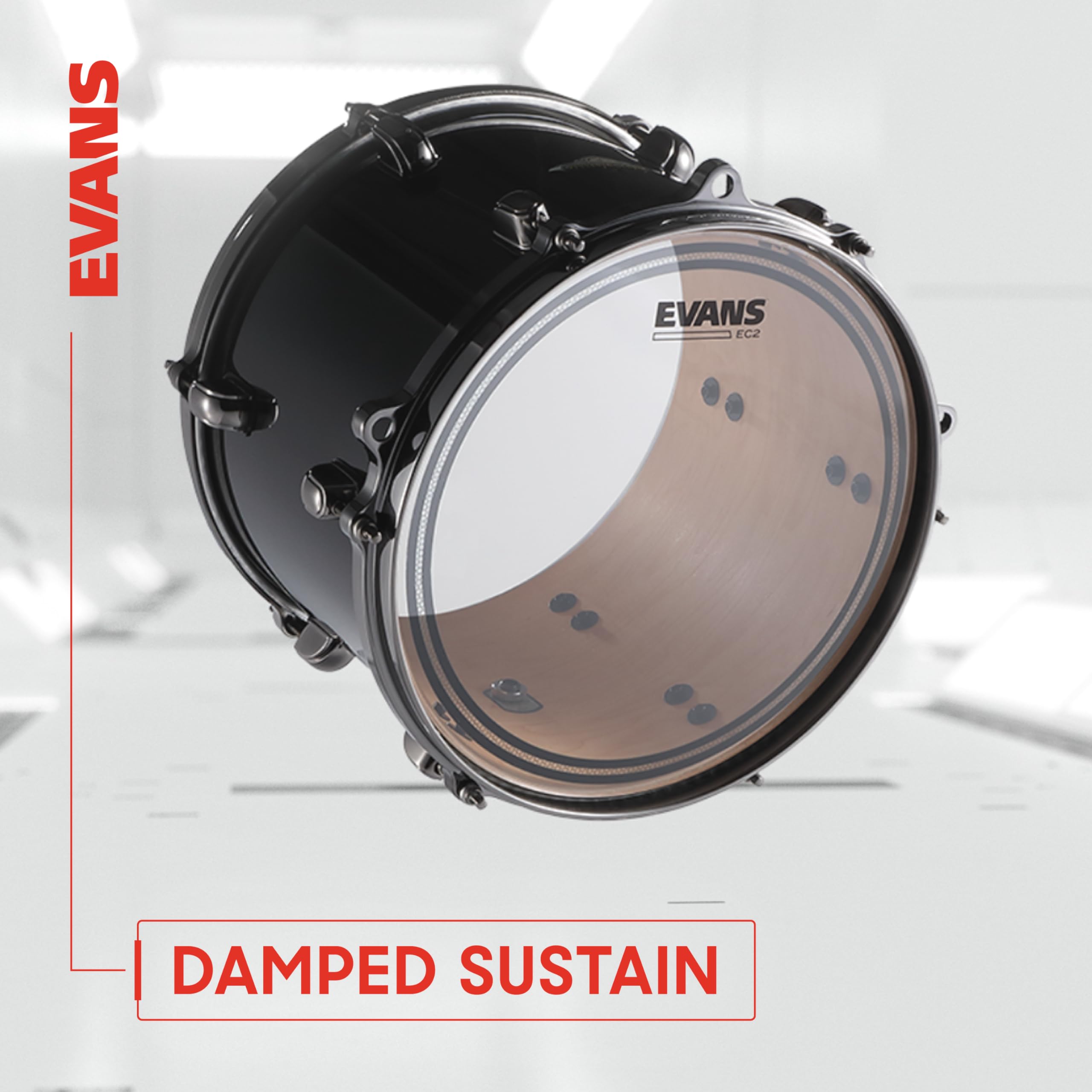 Evans Drum Heads - EC2S Clear Tom Drumhead, 14 Inch