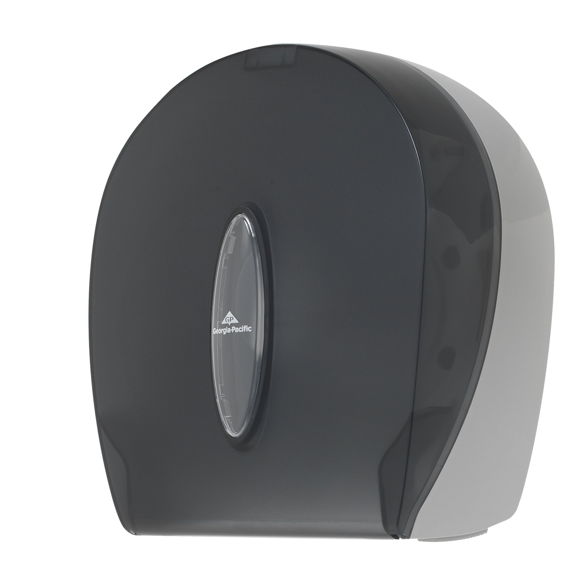 Two-Roll Jumbo Jr. Toilet Paper Dispenser by GP PRO (Georgia-Pacific), Translucent Smoke, 59209, 20.020" W x 5.670" D x 12.260" H