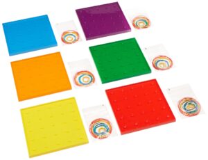 didax educational resources geoboard group set of 6, 1 count (pack of 6), 6