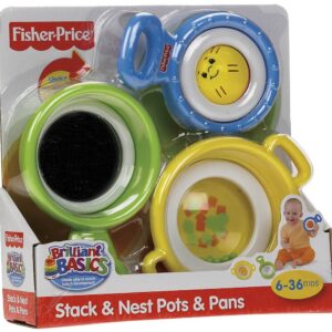 Fisher-Price Brilliant Basics Stack & Nest Pots & Pans