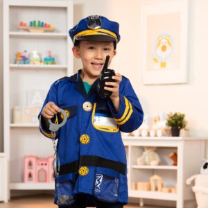 Melissa & Doug Police Officer Role Play Costume Dress-Up Set (8 pcs)