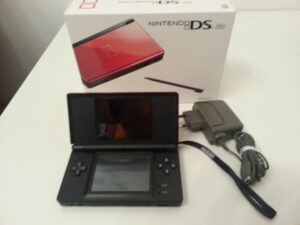 nintendo ds lite crimson/black