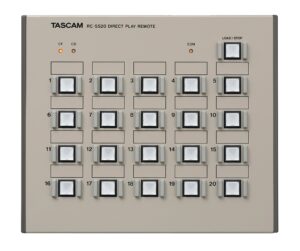 tascam rc-ss20 direct play remote for solid state recorders