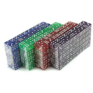 brybelly 400 count 16mm (purple, blue, green, red) dice