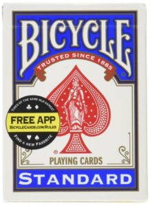 bicycle standard playing cards, one deck