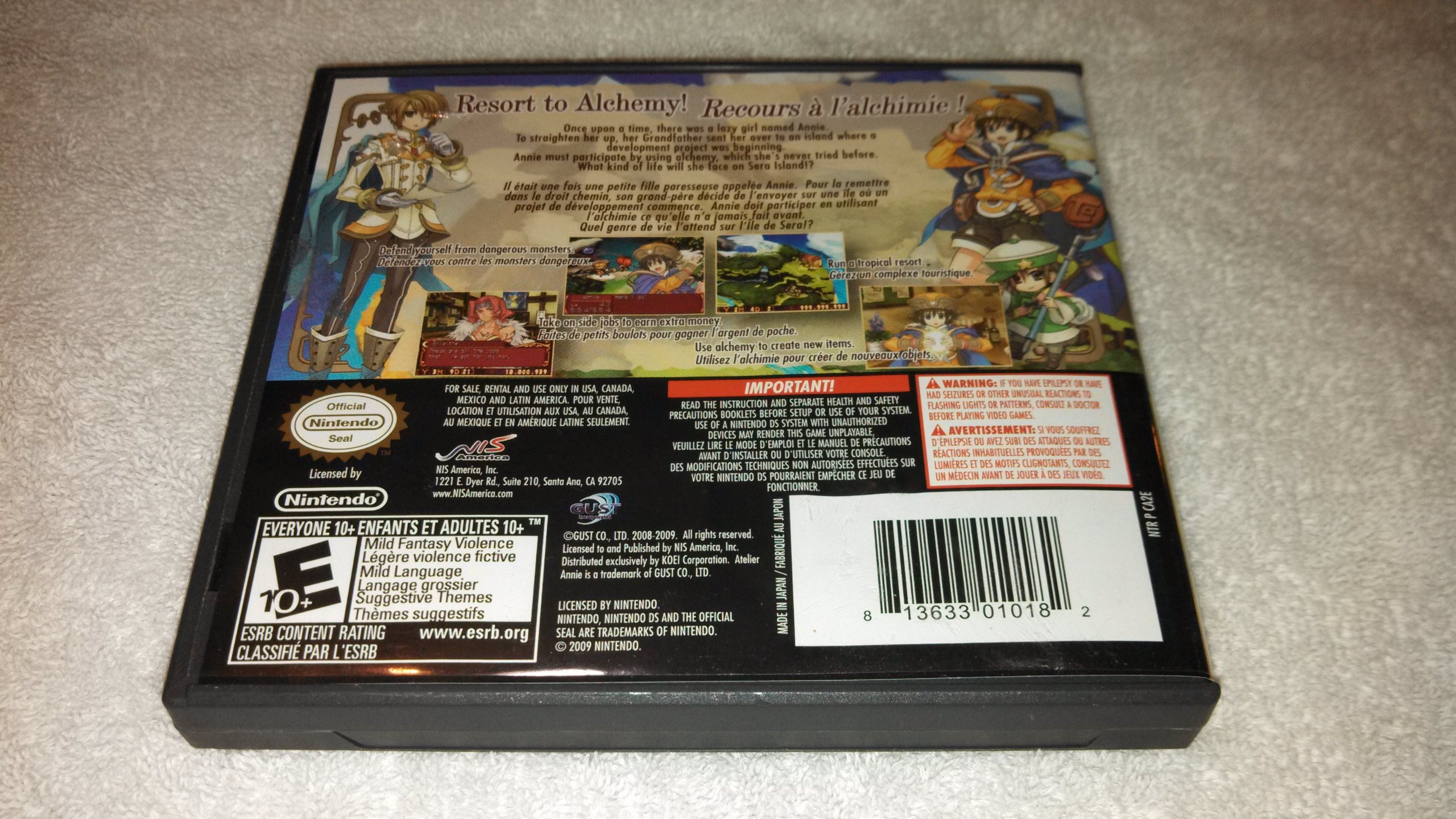 Atelier Annie: Alchemist of Sera Island - Nintendo DS