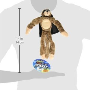 Playmaker Toys Flingshot Slingshot Flying Screaming Monkey, Brown