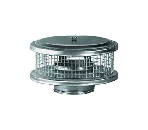 WeatherShield Universal Chimney Cap, Stainless Steel Fireplace Chimney Caps, Protective Against Animals & Debris, Ideal for Wet Conditions, Removable Lid, Clog-Resistant Mesh Screen