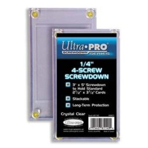 ultra pro screwdown 1/4-inch 4-screw card holder recessed