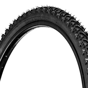 Schwinn Replacement Bike Tire, 24" x 1.95" Mountain Bike Tire, Wide & Blocky Knobs, Puncture Guard, Fits Internal Rim Widths 19mm-29mm, PSI Range 35 to 65