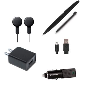 dreamGEAR 20-in-1 Essentials Kit: Compatible with Nintendo NEW 3DS XL, Carrying Case, 2 Screen Protectors, 4 Game Cases, Earbuds, 2 Stylus, SD Card Reader, Charge Cable, AC Adapter, Car Charger, More