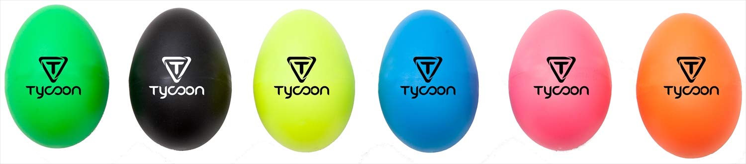 Tycoon Percussion Plastic Egg Shakers - Green