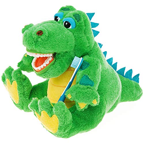 StarSmilez Kids Toothbrush Buddy Lil Allie Gator Plush Dental Education Tool and Toy Teach Kids Oral Care 9” Tall