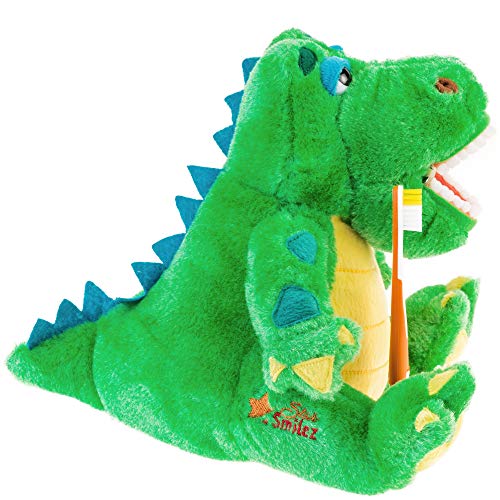 StarSmilez Kids Toothbrush Buddy Lil Allie Gator Plush Dental Education Tool and Toy Teach Kids Oral Care 9” Tall