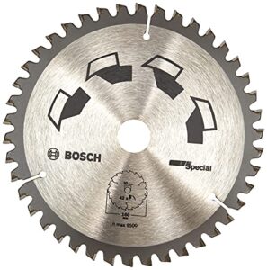 bosch 1x circular saw blade special (for wood, non-ferrous metals, plastic, Ø 160 x 2.5/1.8 x 20/16 mm, 42 teeth, ft, with 1x reduction ring 16 mm, accessories for circular saws)