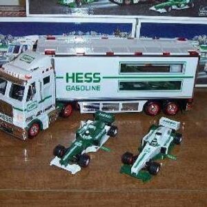 2003 HESS TRUCK & 2 RACECARS