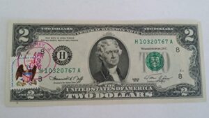 $2.00 bill / first day cover, april 13, 1976