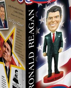 Royal Bobbles Ronald Reagan Bobblehead, Premium Polyresin Lifelike Figure, Unique Serial Number, Exquisite Detail