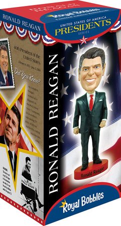 Royal Bobbles Ronald Reagan Bobblehead, Premium Polyresin Lifelike Figure, Unique Serial Number, Exquisite Detail