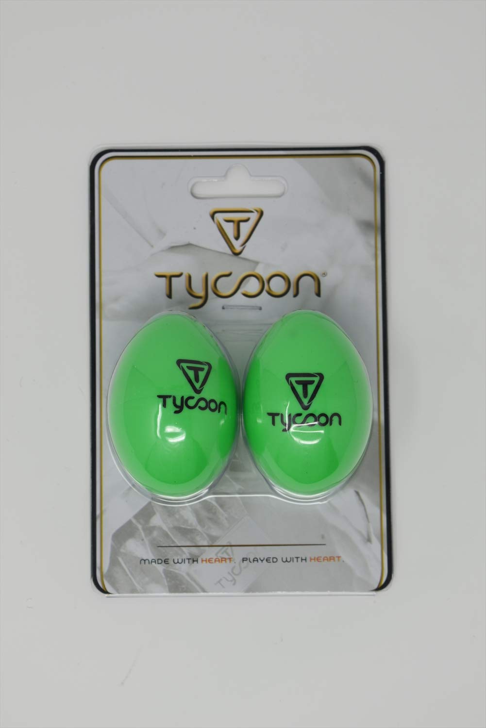 Tycoon Percussion Plastic Egg Shakers - Green