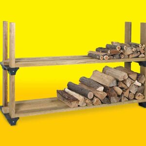 2 x 4 BASICS 90144MI Firewood Rack System, Black