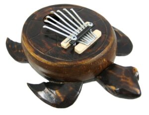 turtle kalimba finger thumb piano mbira karimba 7 keys wood percussion instrument - jive® brand