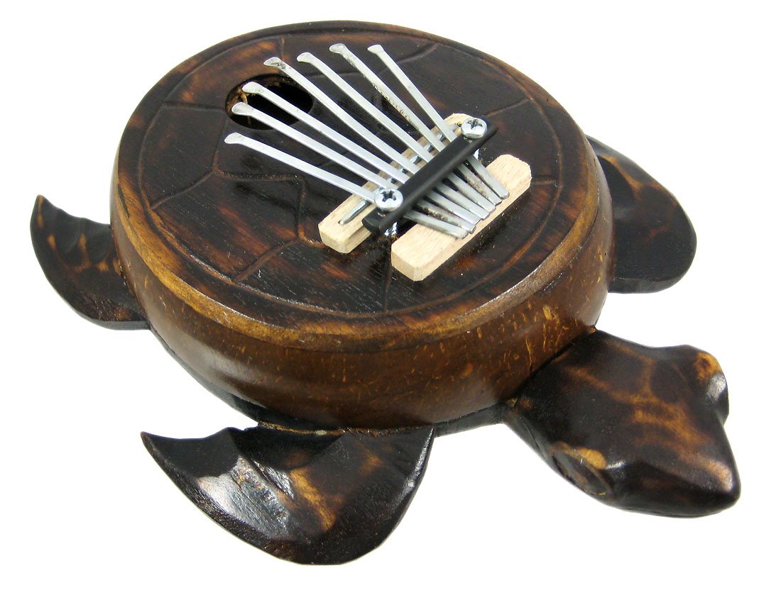 Turtle Kalimba Finger Thumb Piano Mbira Karimba 7 Keys Wood Percussion Instrument - JIVE® BRAND