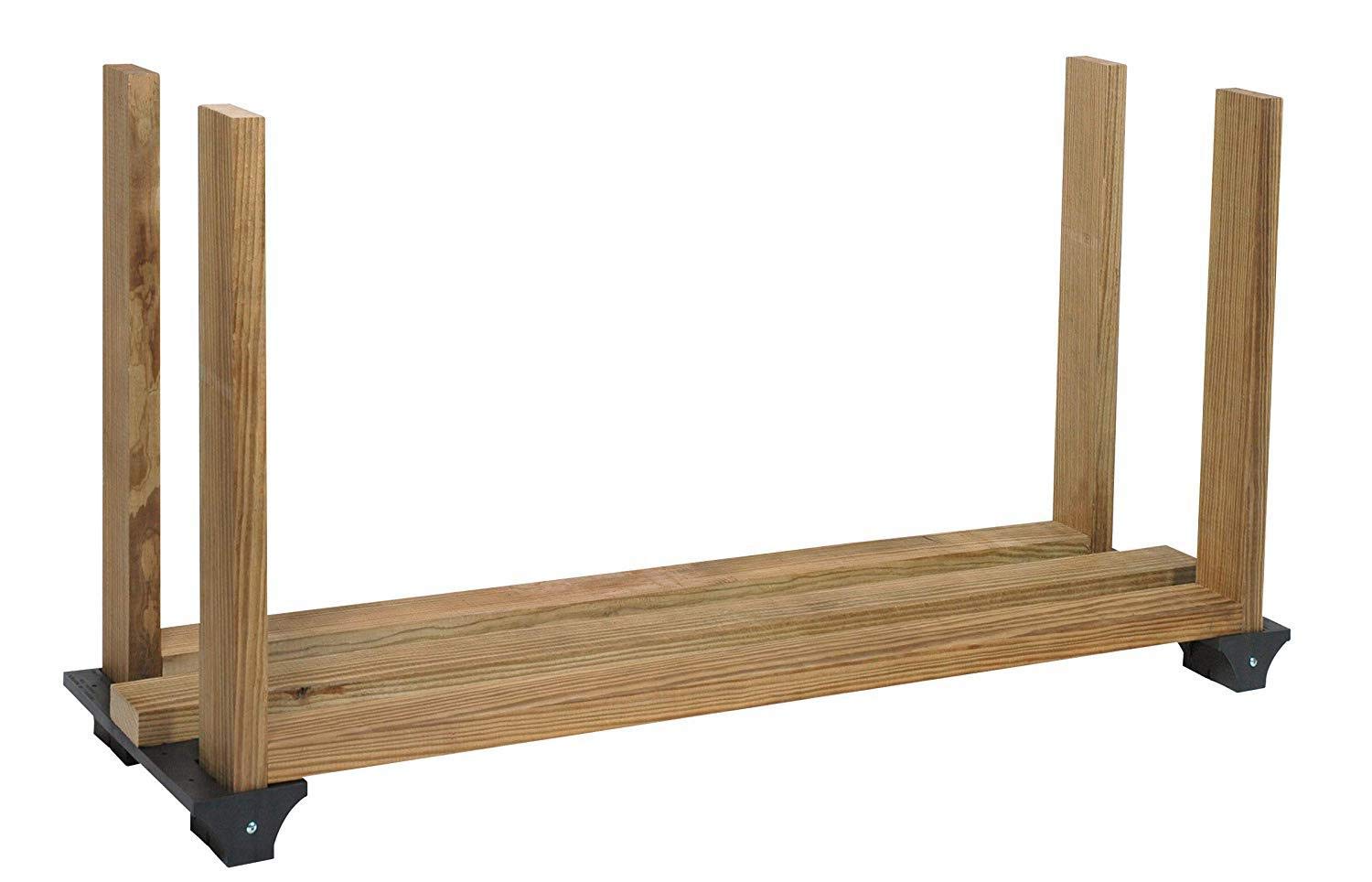 2 x 4 BASICS 90144MI Firewood Rack System, Black