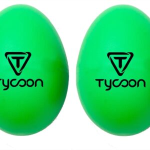 Tycoon Percussion Plastic Egg Shakers - Green