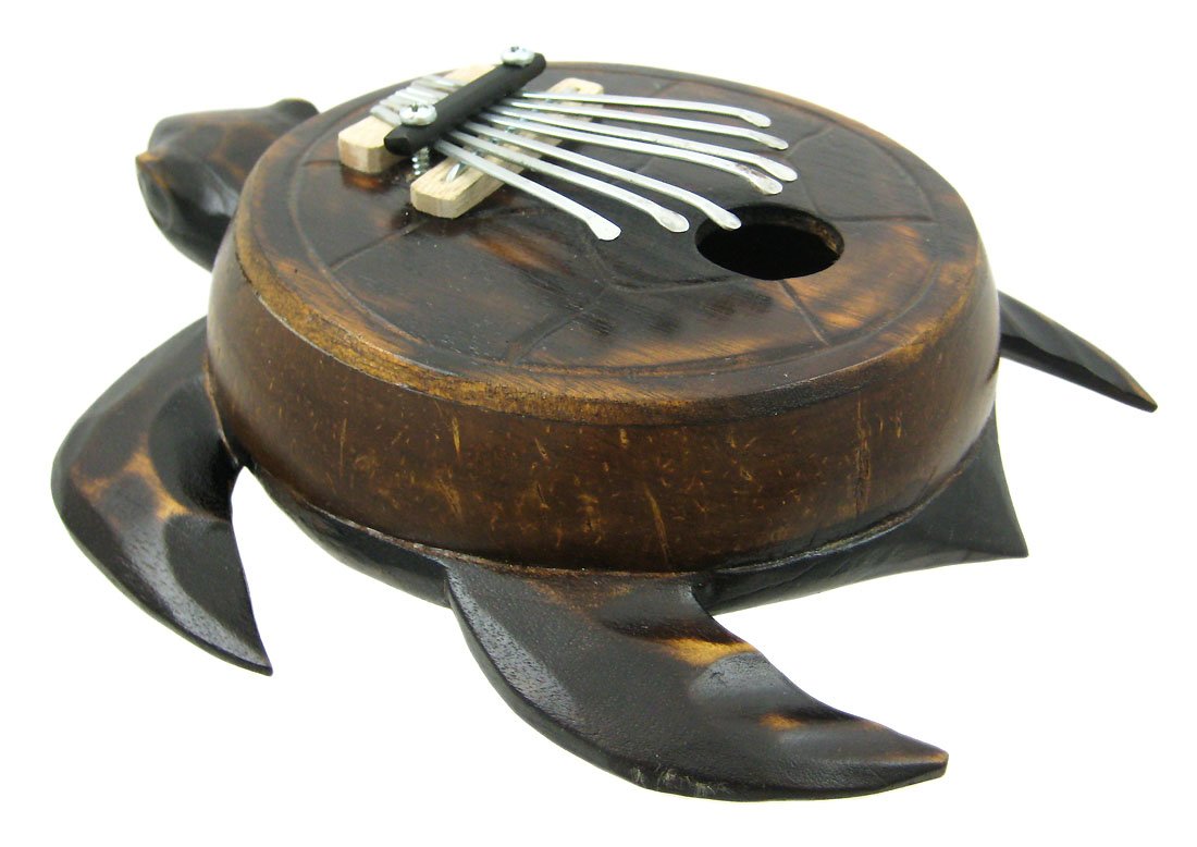 Turtle Kalimba Finger Thumb Piano Mbira Karimba 7 Keys Wood Percussion Instrument - JIVE® BRAND