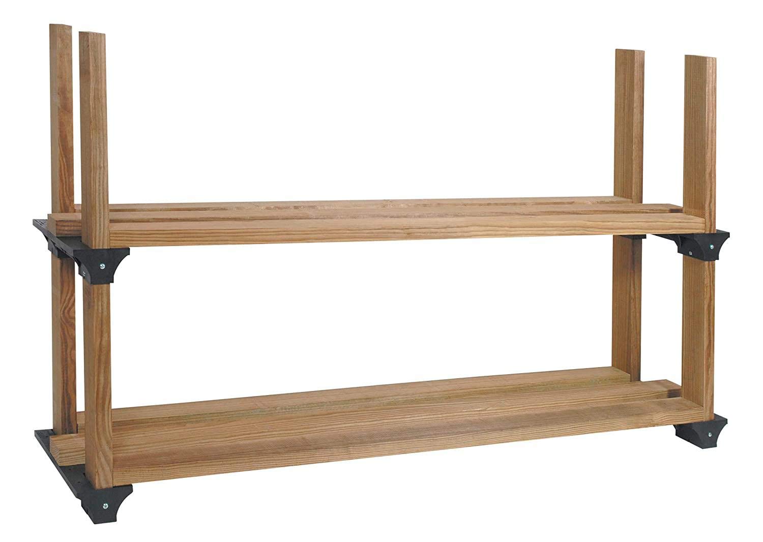 2 x 4 BASICS 90144MI Firewood Rack System, Black