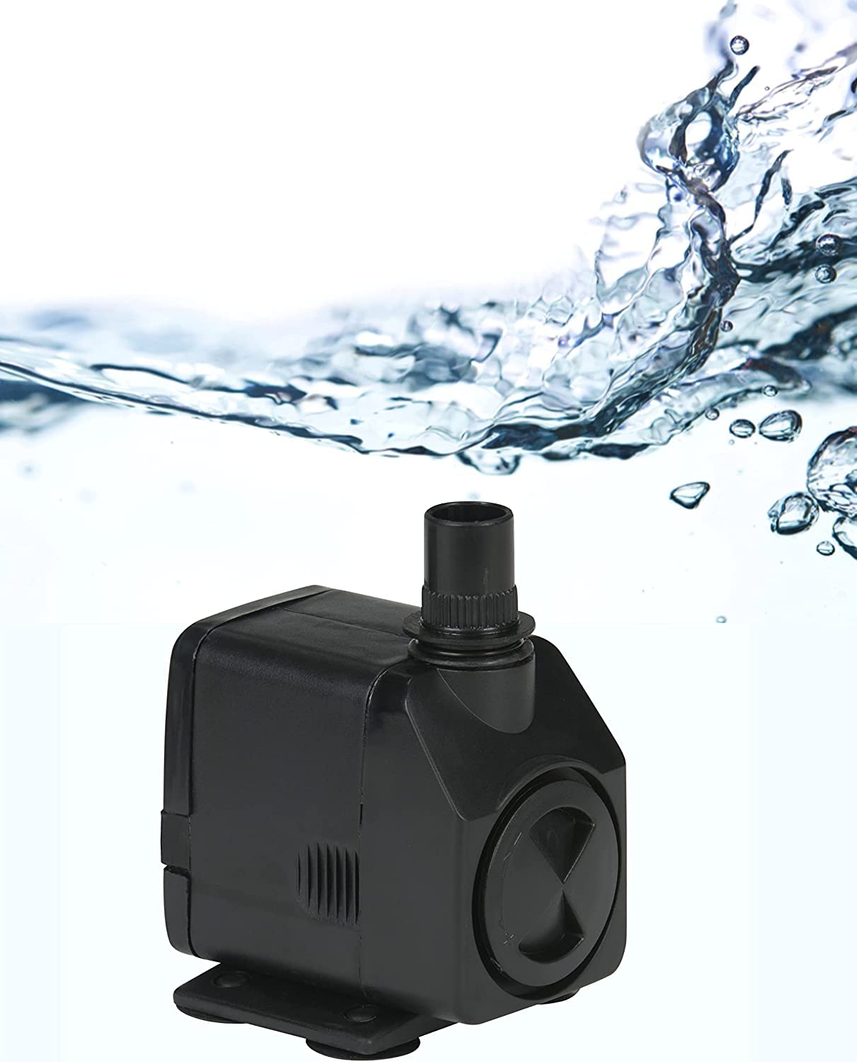 Little Giant PES-290-PW 115-Volt, 300 GPH Magnetic Drive Fountain/Pond Pump with 6-Ft. Cord, Black, 566717