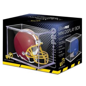 ultra pro mini helmet and figurines uv display case