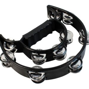 YMC TAM20-BK Pro Tambourine Double Row Cutaway, Black