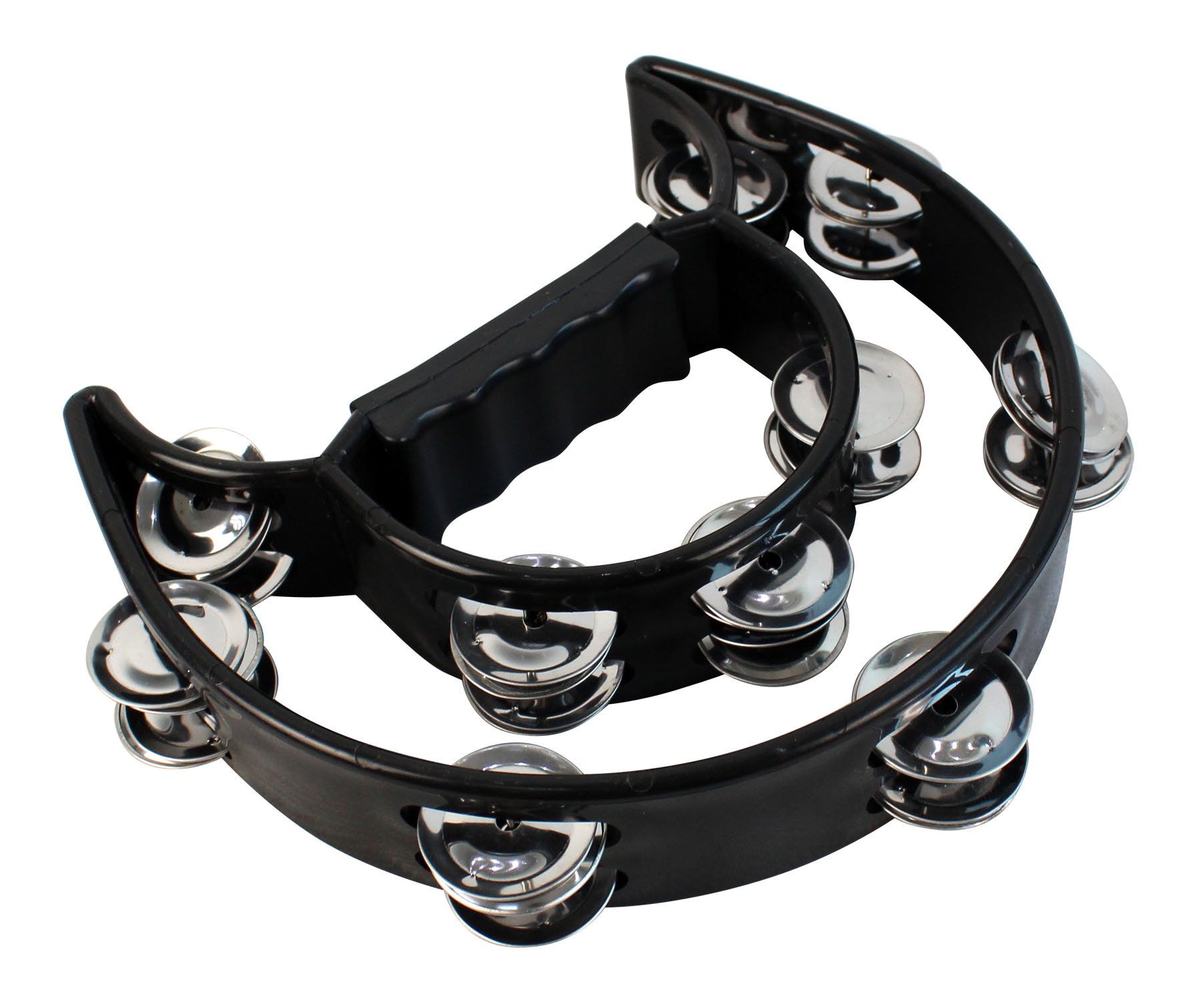 YMC TAM20-BK Pro Tambourine Double Row Cutaway, Black