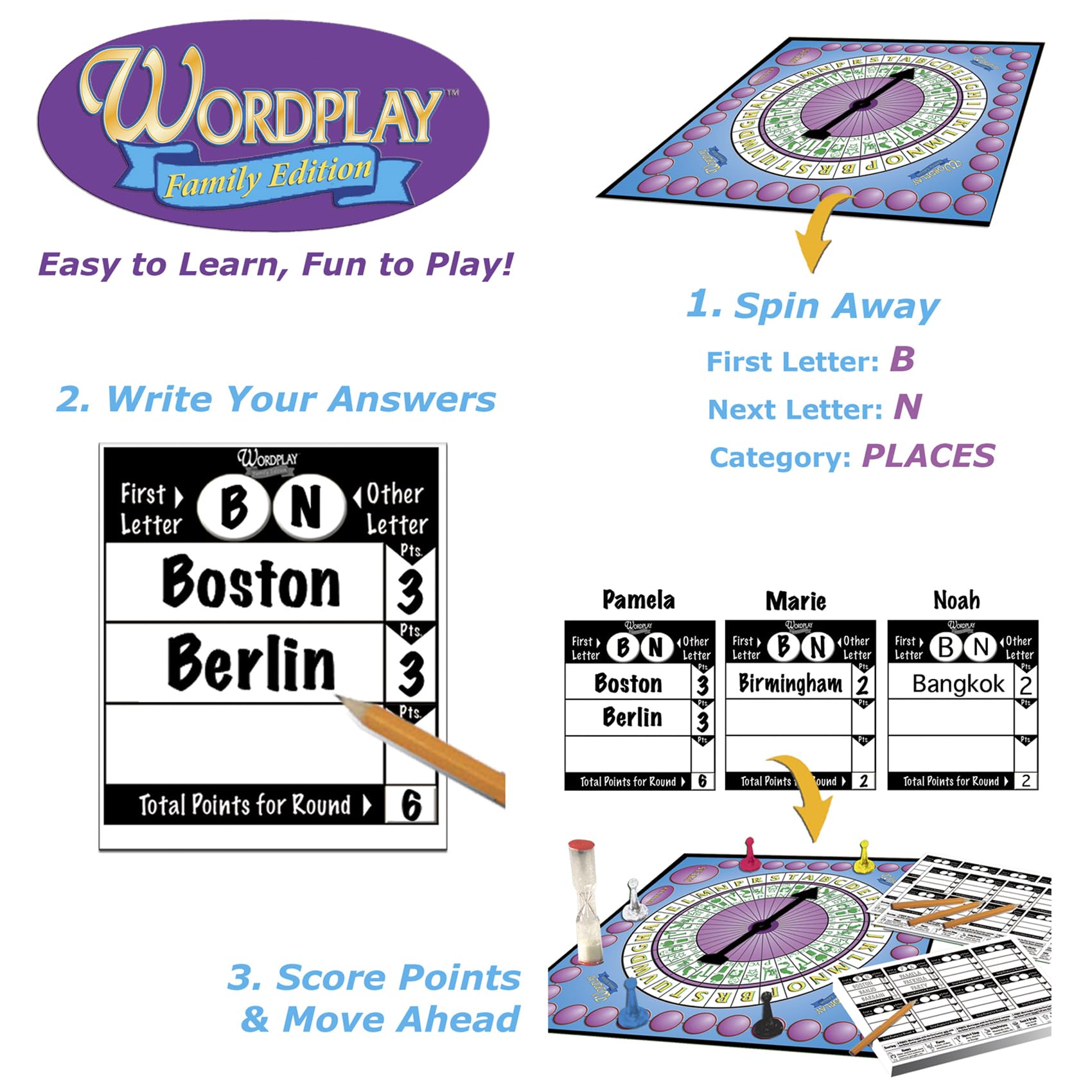 Wordplay – The Ultimate Fast-Paced Word Challenge Board Game for Family & Friends – Adult & Family Game Night Fun