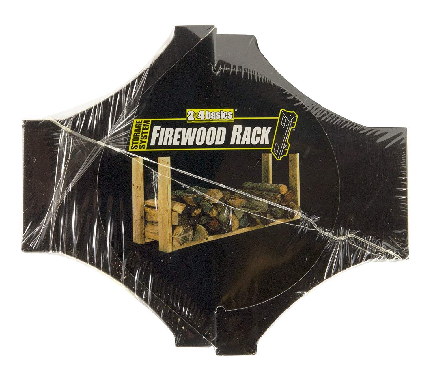 2 x 4 BASICS 90144MI Firewood Rack System, Black