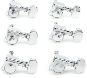 grover 305 series midsize rotomatics machinehead tuners 6-in-line (chrome)