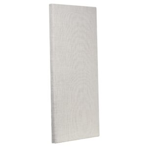 ats acoustics sound absorbing noise dampening acoustic panel wall treatment 24" x 48" x 2" beveled edge (ivory)