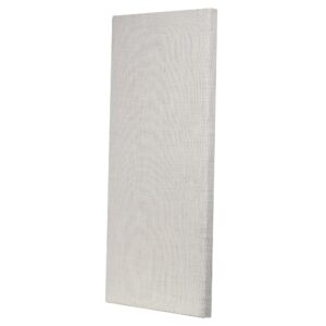 ATS Acoustics Sound Absorbing Noise Dampening Acoustic Panel Wall Treatment 24" x 48" x 2" Beveled Edge (Ivory)