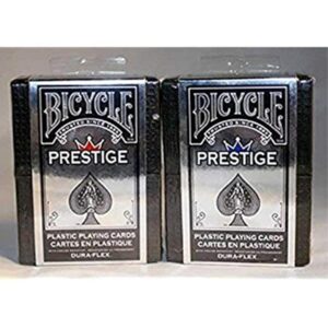 bicycle duraflex 100% plastic playing cards 2 decks