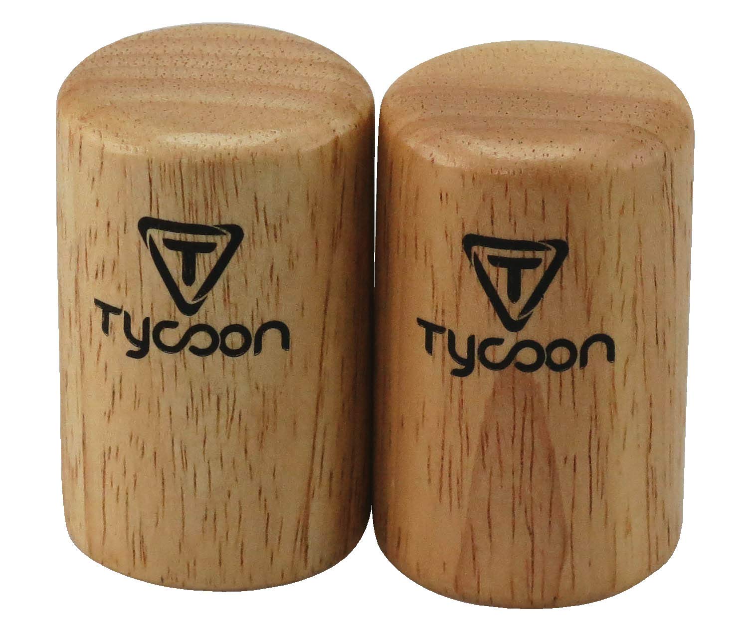 Tycoon Percussion Small Round Wooden Shaker, 2 Count