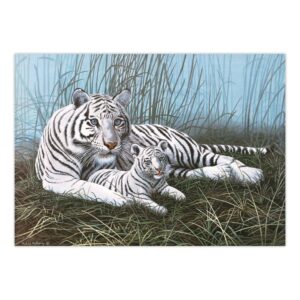 Royal & Langnickel Painting by Numbers Junior Large Art Activity Kit, White Tigers in The Mist