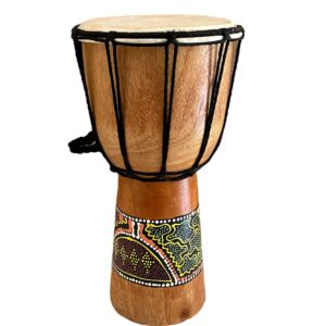 Djembe Drum Bongo Congo African Wood Drum - MED SIZE- 12" High - Professional Sound - NOT MADE IN CHINA