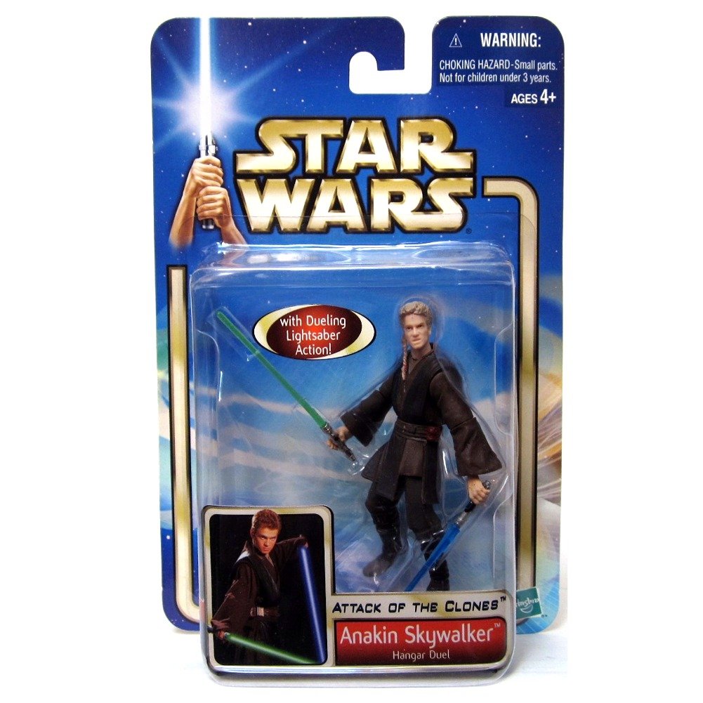 Star Wars 2002 Saga Collection Anakin Skywalker Hanger Duel (Attack of the Clones) #22 Action Figure 3.75 Inches