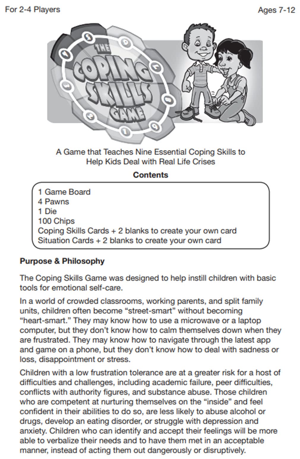 The Coping Skills Game: Nine Essential Skills to Teach Kids How to Deal with Real-Life Problems