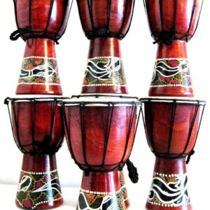 Djembe Drum Bongo Congo African Wood Drum - MED SIZE- 12" High - Professional Sound - NOT MADE IN CHINA